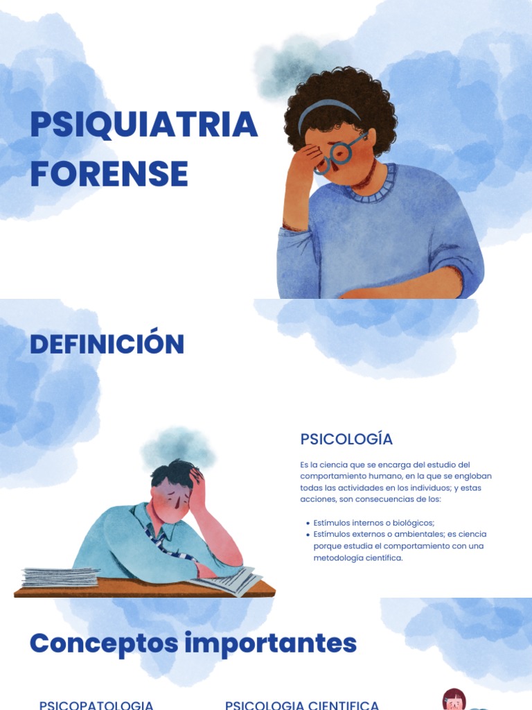 M.F Psiquiatria Forense Expo | PDF | Psicosis | Discapacidad intelectual