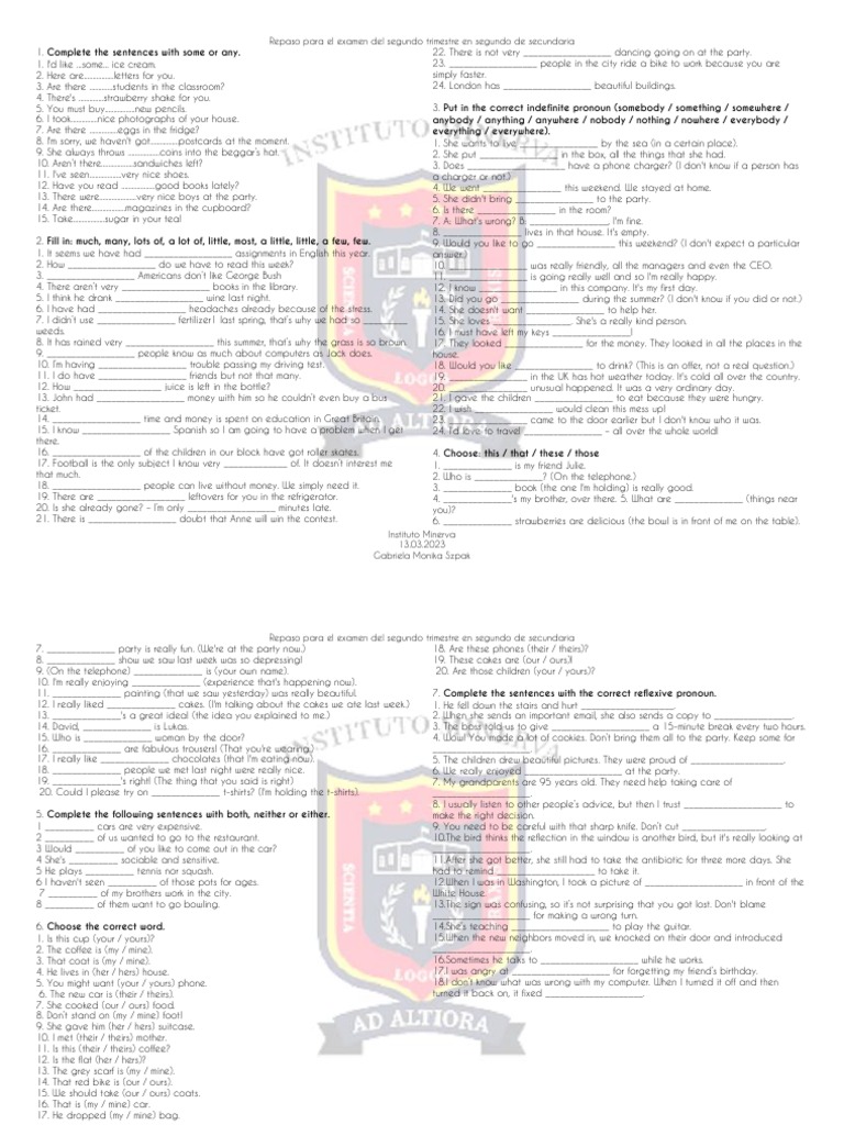 Repaso 2do | PDF