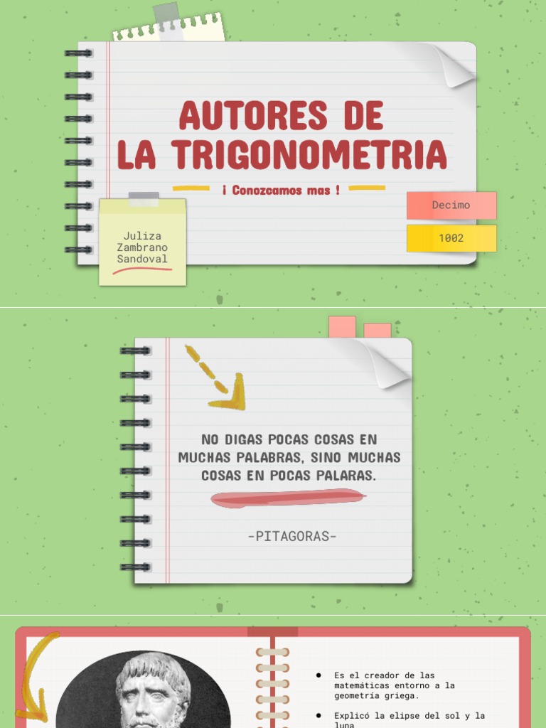 Personajes de La Trigonometria | PDF | Trigonometría | Triángulo