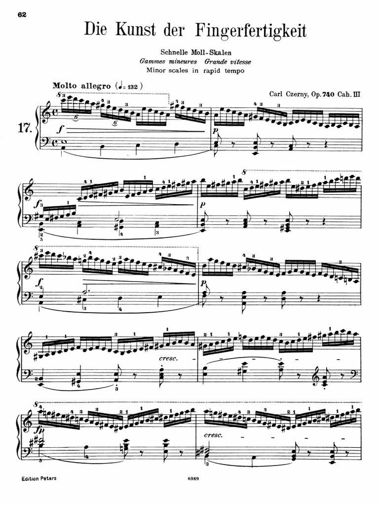 К._Черни._Этюд_op.740_№17 | PDF
