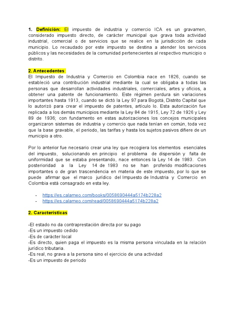 ICA | PDF | Impuestos | Comercio