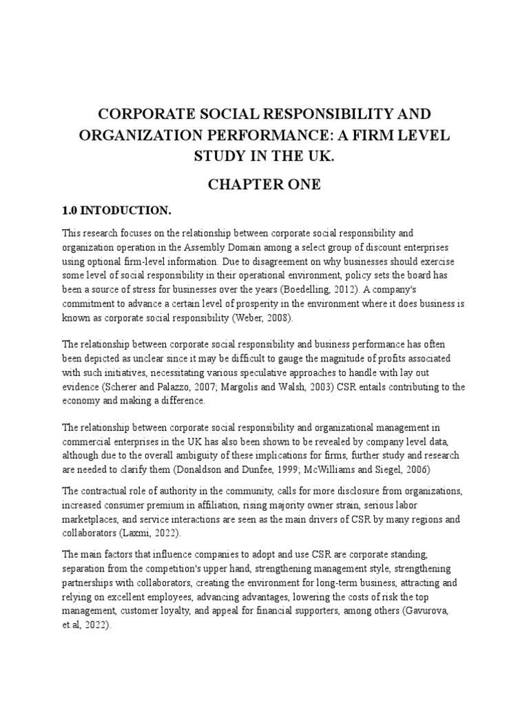 Corporate Social Responsibility | PDF | Corporate Social Responsibility ...