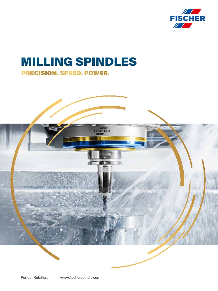 Fischer High-Speed Milling Spindles | PDF | Electric Motor | Bearing (Mechanical)