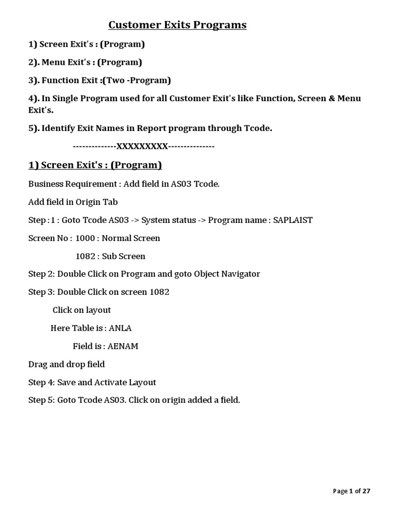 Customer Exit Programs | PDF | Point And Click | Icon (Computing)