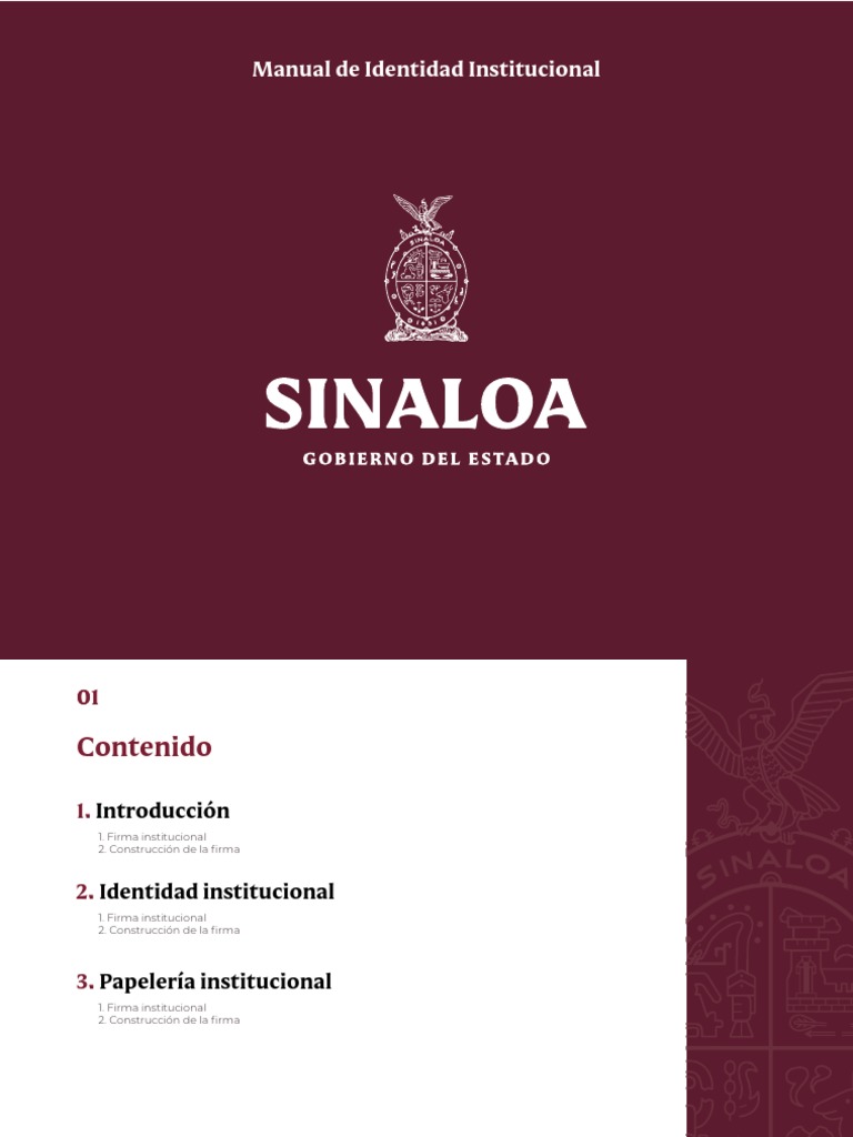 Manual de Identidad Institucional SINALOA - Compressed PDF | PDF