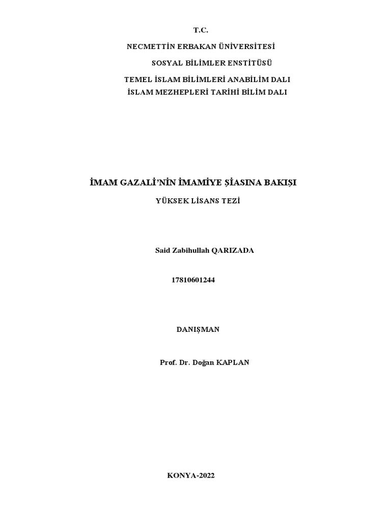 Sa D Zab Hullah Qarizada | PDF