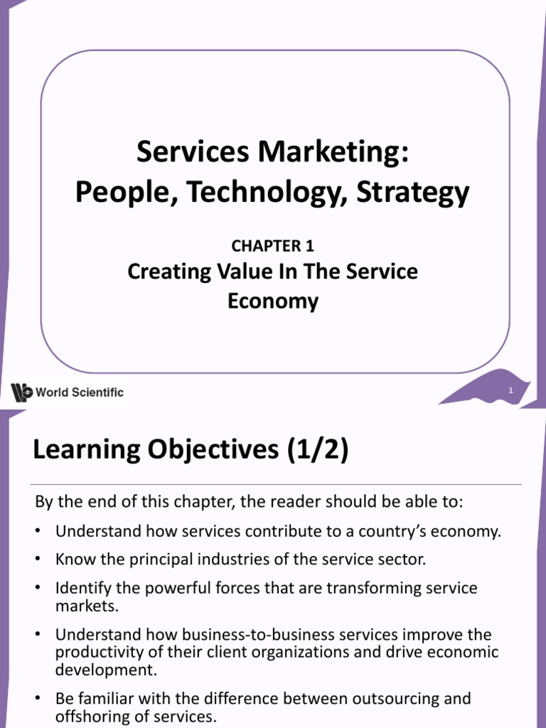 Services Marketing Lecture Slides - Chapter 1 | PDF | Marketing | Outsourcing