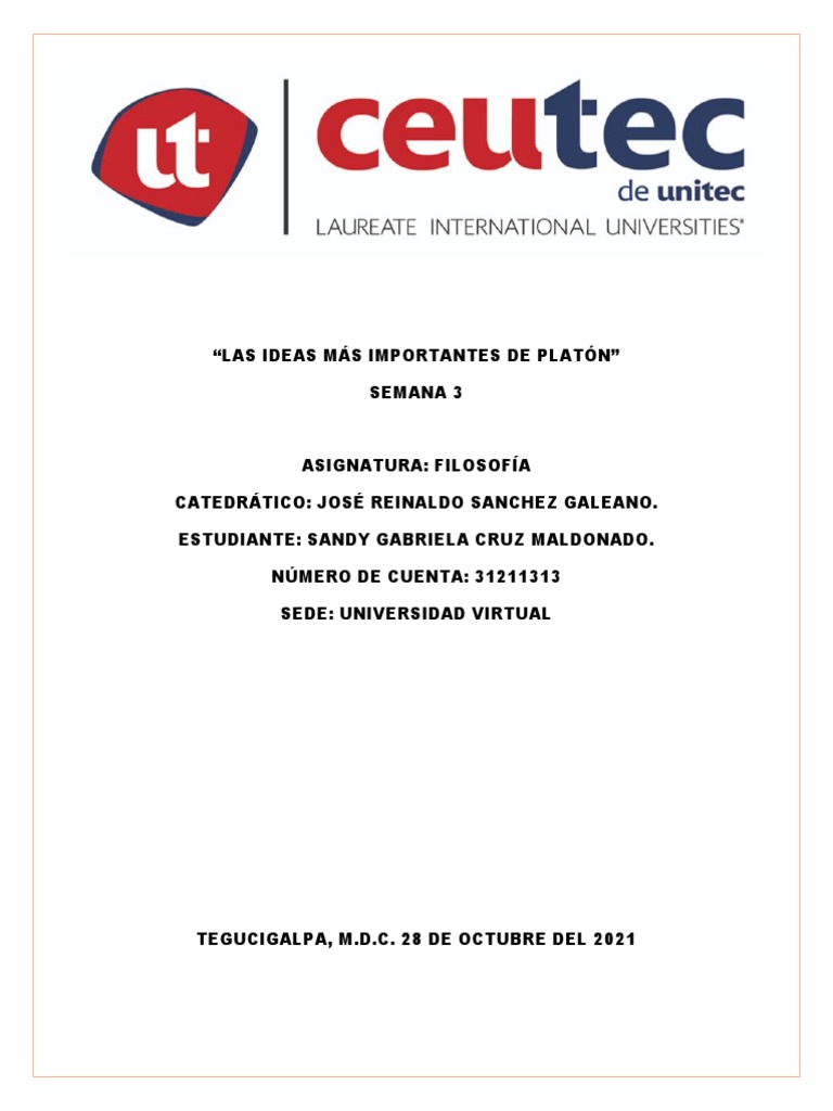 Las Ideas Más Importantes de Platón | PDF | Platón | Metafísica de la mente