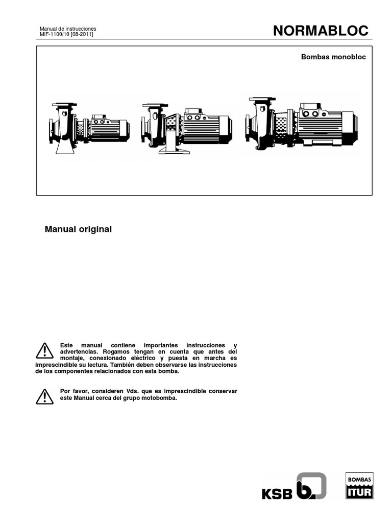 Manual N2 | PDF | Bomba | Rodamiento (Mecánico)