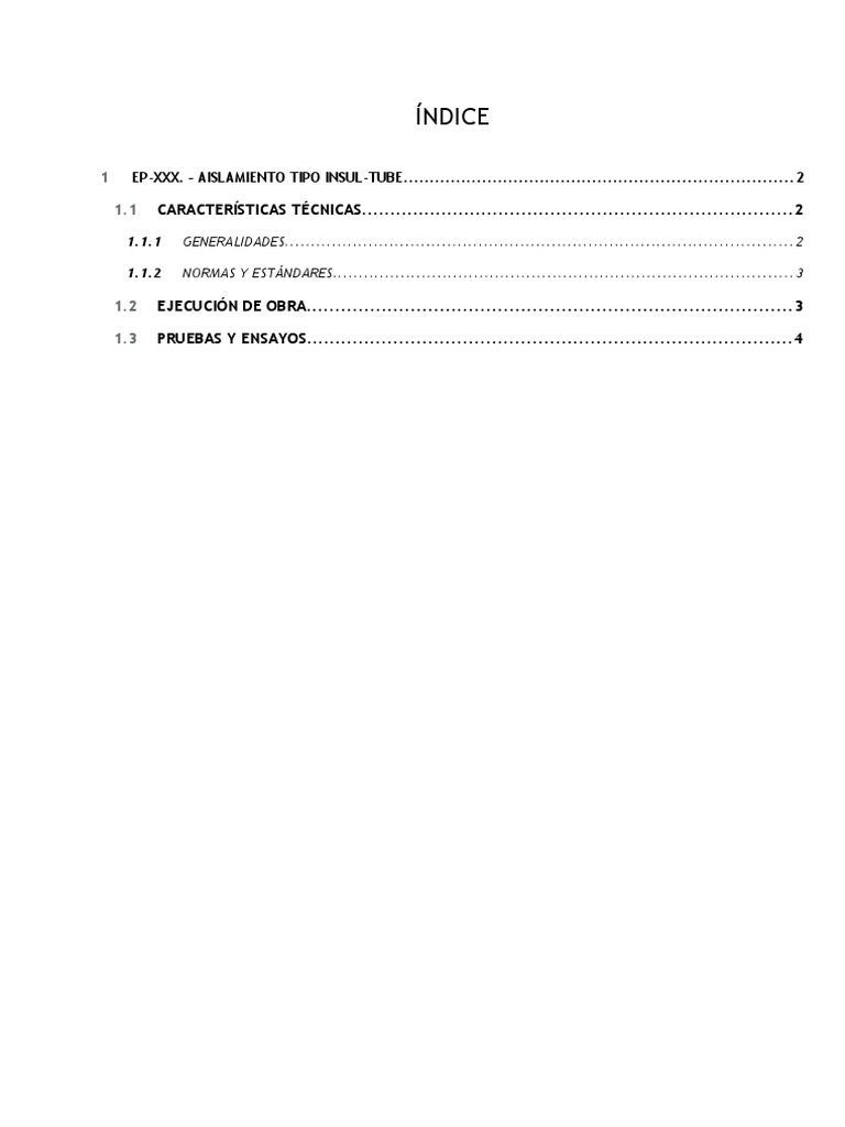 Ep-Xxx Aislamiento Tipo Insul-Tube | PDF | Aislamiento térmico