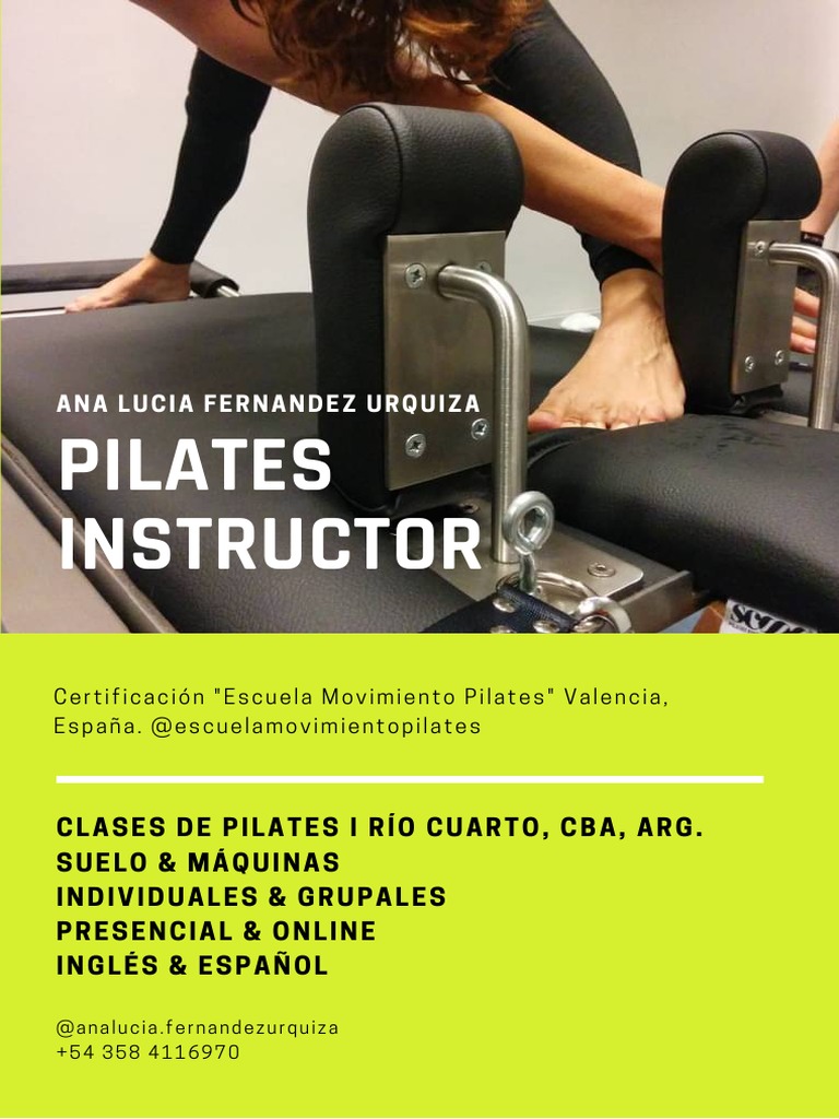 Pilates Instructor Ana Lucía Fernández Urquiza | PDF
