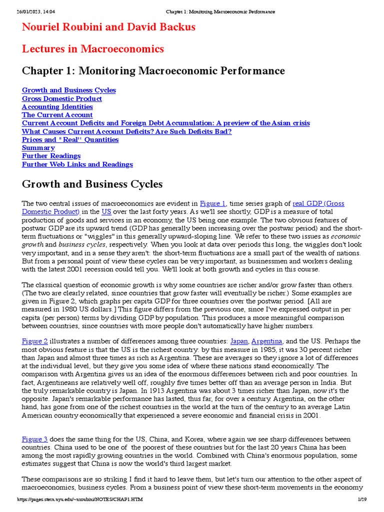Chapter 1 - Monitoring Macroeconomic Performance PDF | PDF | Government ... Chapter 1 - Monitoring Macroeconomic Performance PDF | PDF | Government ...