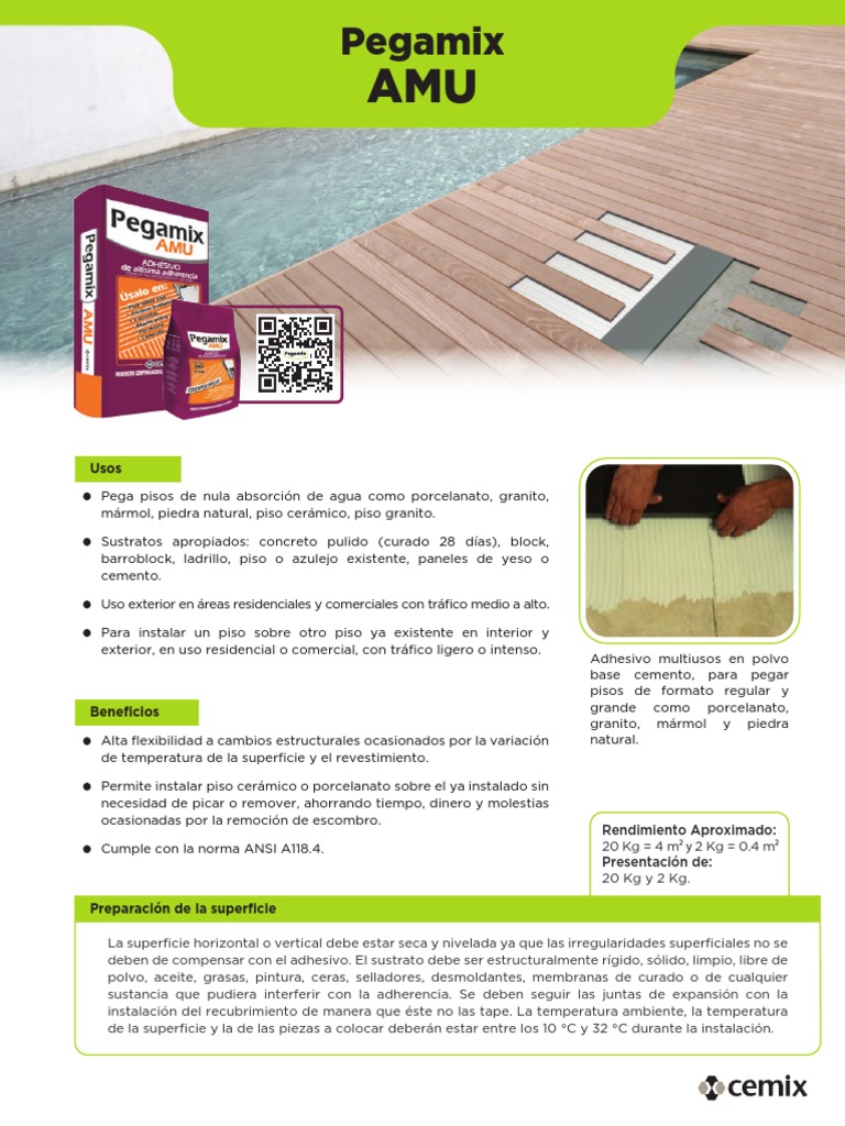Pegamix Hoja3026047 | PDF | Adhesivo | Agua