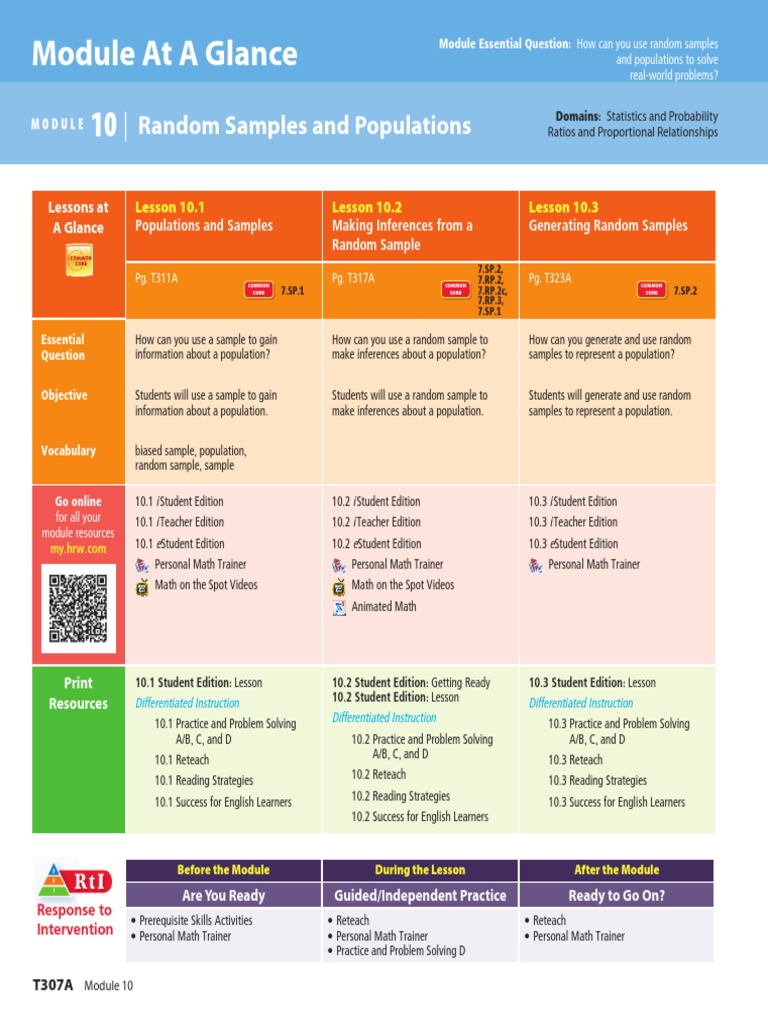 G7 U5m10 Te PDF | PDF | Sampling (Statistics) | Differentiated Instruction
