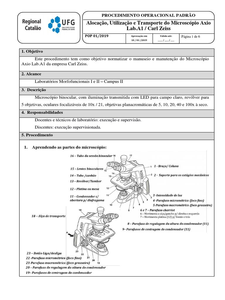 POP 01 Zeiss Axio Lab A1 FINAL | PDF | Ótica