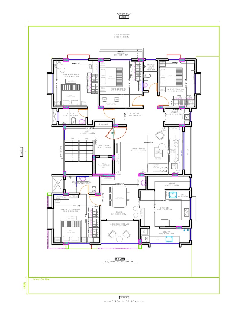 4BHK Plan | PDF