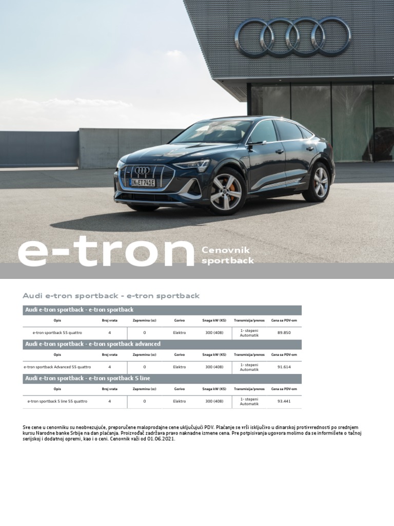 E Tron SB My22 | PDF
