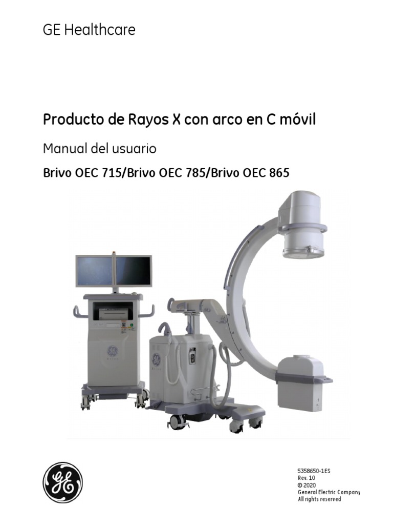 Manual Del Usuario Brivo OEC 785, 865, 715 | PDF | Rayo X | Ingenieria ...