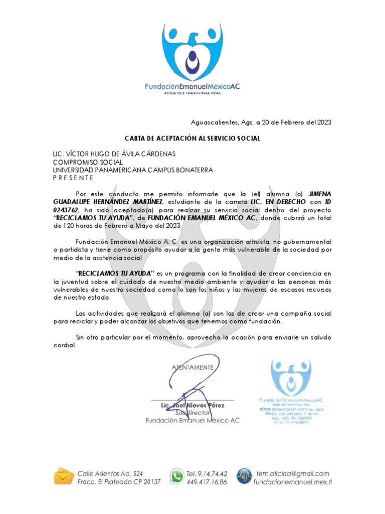 Carta Aceptación UP - RTA - 0243762 | PDF | Ciencias sociales