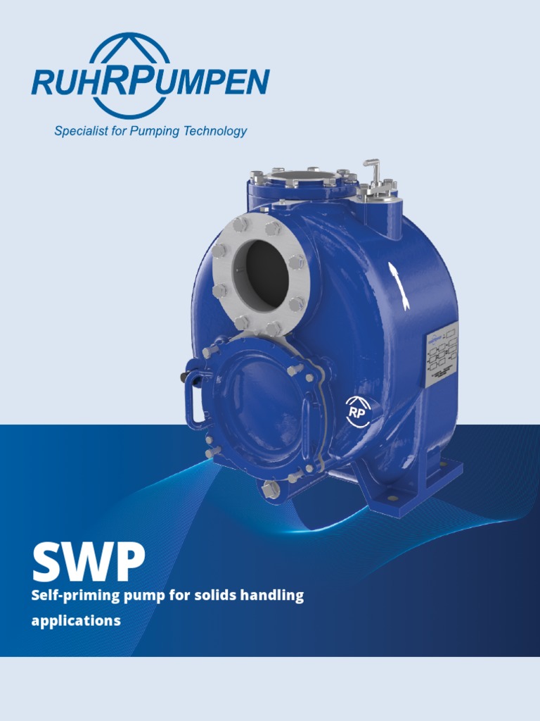 SWP Self-Priming Pump Overview | PDF | Pump | Chemical Engineering