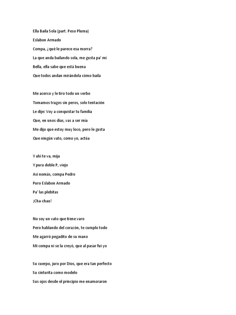 Ella Baila Sola | PDF