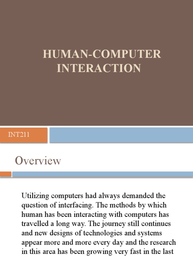 Human Computer Interaction Download Free Pdf Human Computer