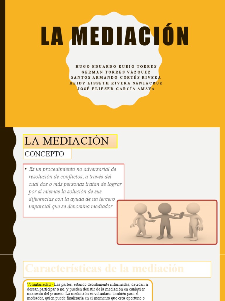 Presentación - La Mediacion | PDF | Mediación