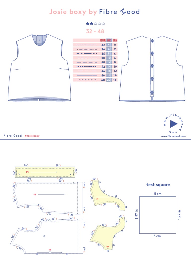 Josie boxy size chart | PDF
