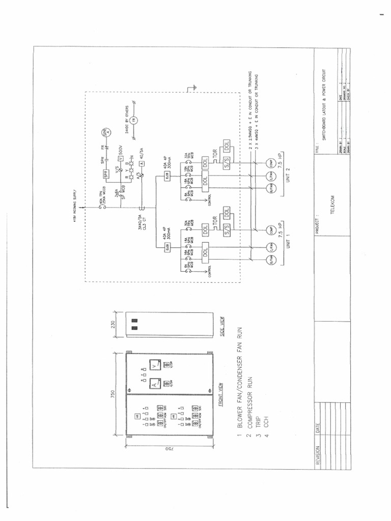 Part V (Vii) - Drawings - Switchboard Layout PDF | PDF