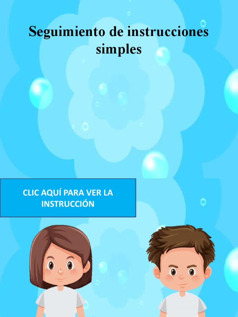 22 Seguimiento de Instrucciones Simples | PDF
