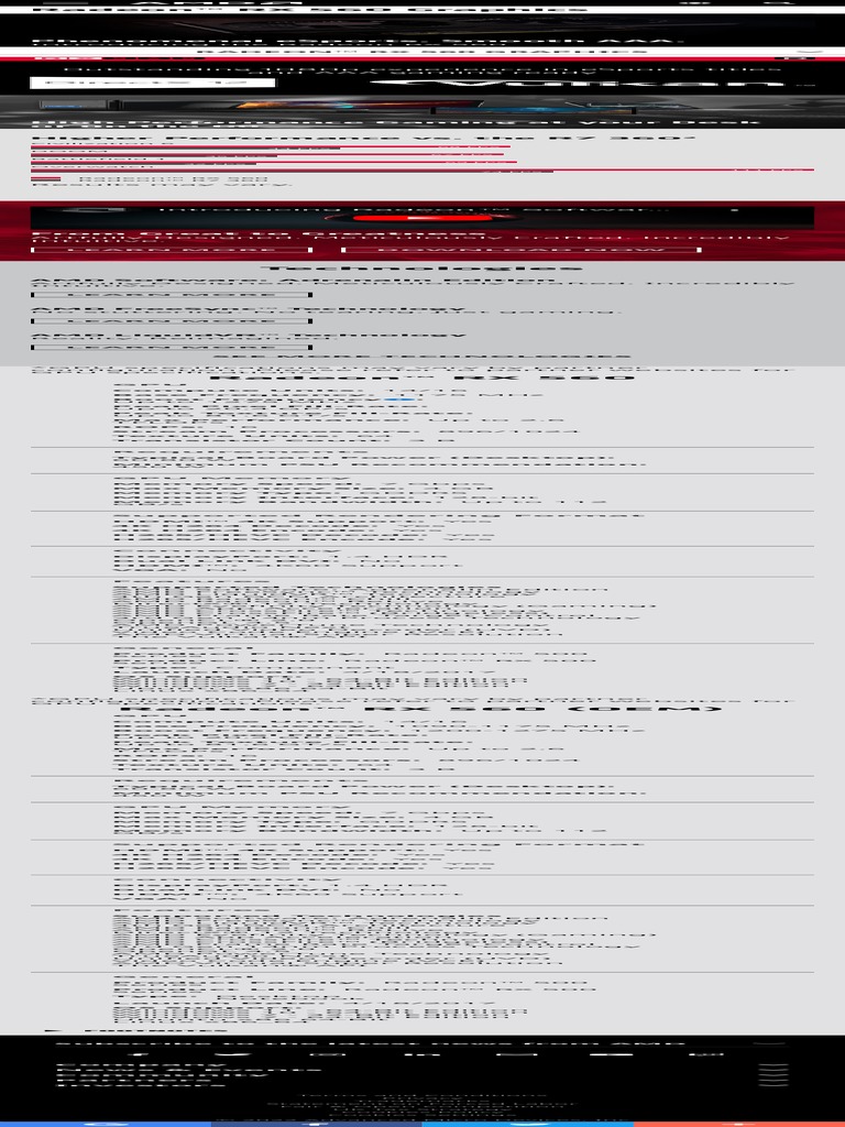 AMD Radeon™ RX 560 Graphics Card AMDd | PDF | Graphics Processing Unit | Computer Architecture