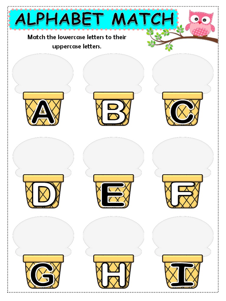 Alphabet Match Cut Silhouette.pdf | PDF