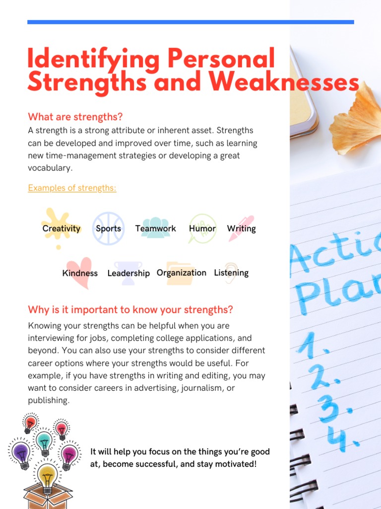 Personal Strengths And Weaknesses
