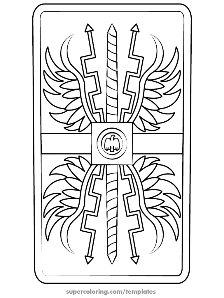 Roman Shield Outline Paper Crafts PDF | PDF