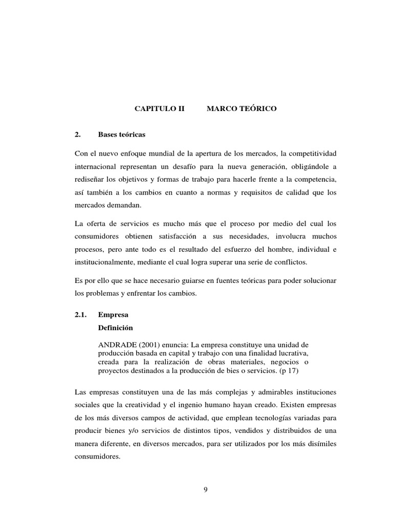 CAPITULO II MARCO TEÓRICO spa | PDF | Planificación | Planificación ...