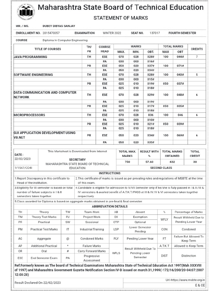First Year Certificate | PDF
