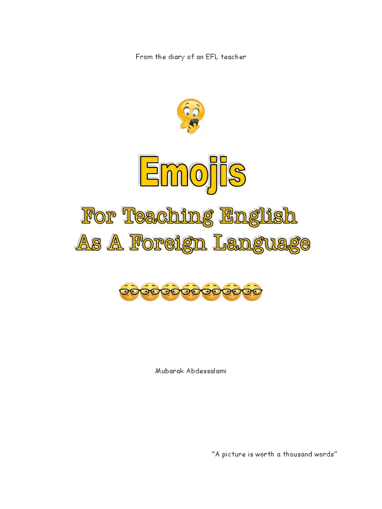 Emojis For Teaching English As A Foreign PDF | PDF | English As A ...