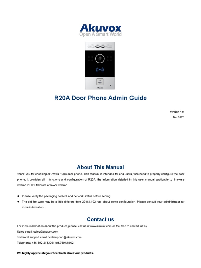 R20 Manual PDF | Download Free PDF | Session Initiation Protocol | Ip ...