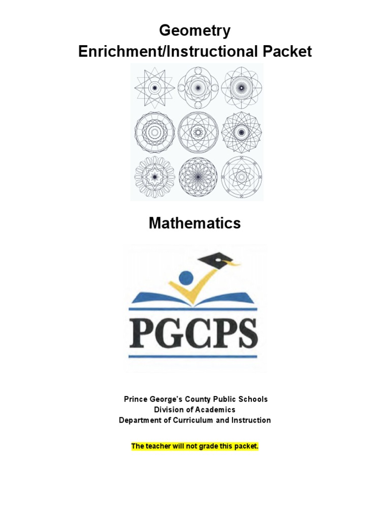 Geometry Enrichment Packet | PDF | Trigonometric Functions | Triangle