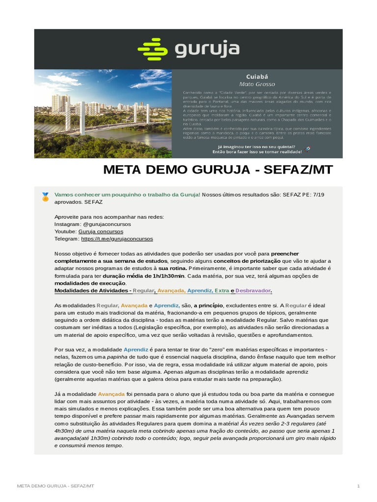 Meta Demo Guruja - Sefazmt | PDF | Impostos | Economias