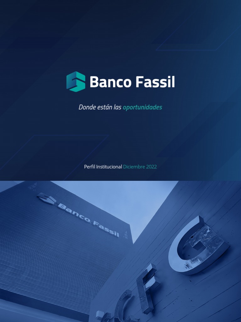 2022 12 Banco Fassil Perfil Institucional - Horizontal PDF | PDF ...