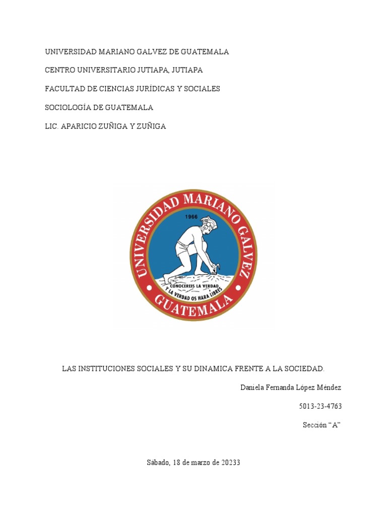 Instituciones Sociales... | PDF | Institución | Familia