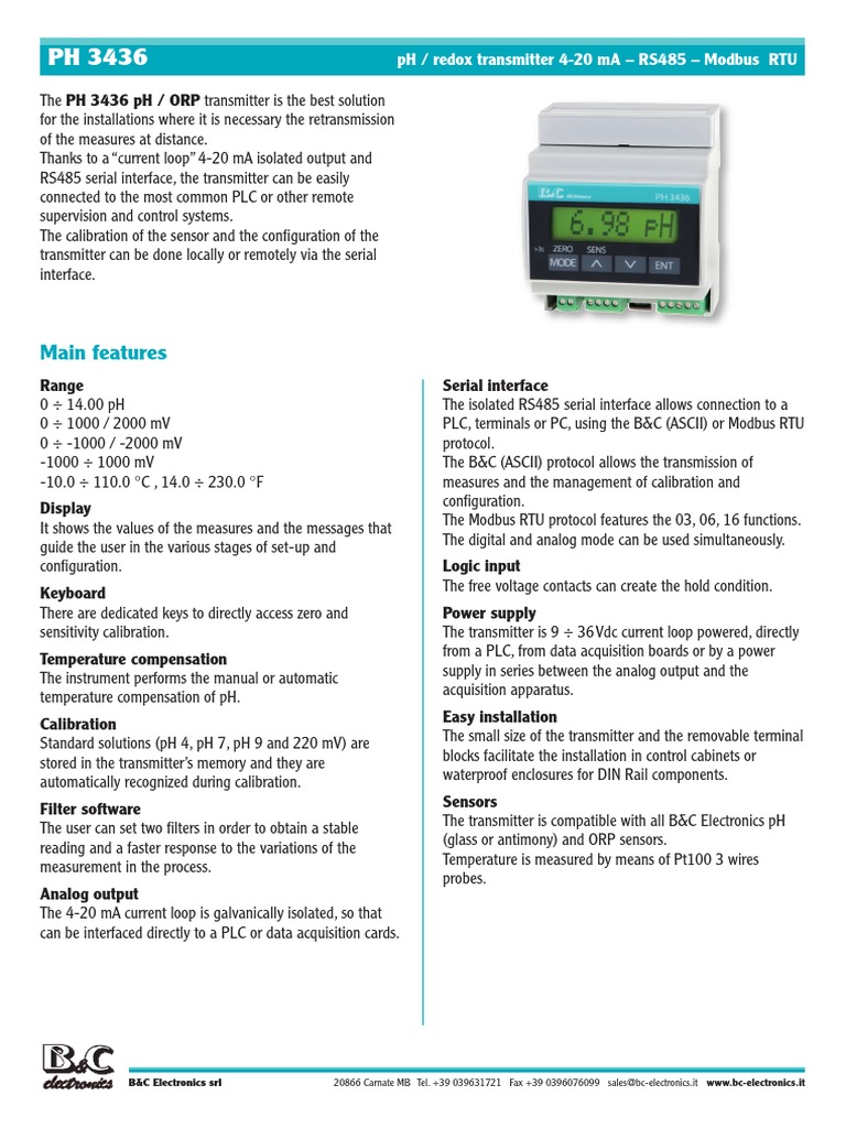 PH3436 Eng | PDF | Programmable Logic Controller | Electrical Engineering