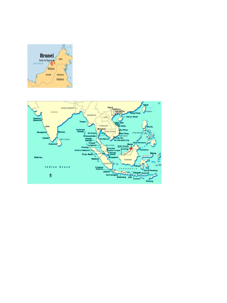 Brunei on google map