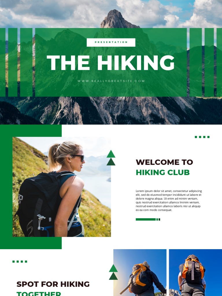 Green Modern The Hiking Presentation | PDF
