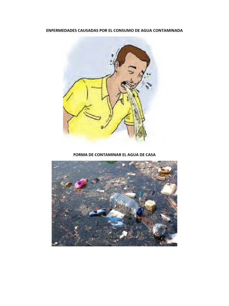 ENFERMEDADES CAUSADAS POR EL CONSUMO DE AGUA CONTAMINADA | PDF | Agua ...