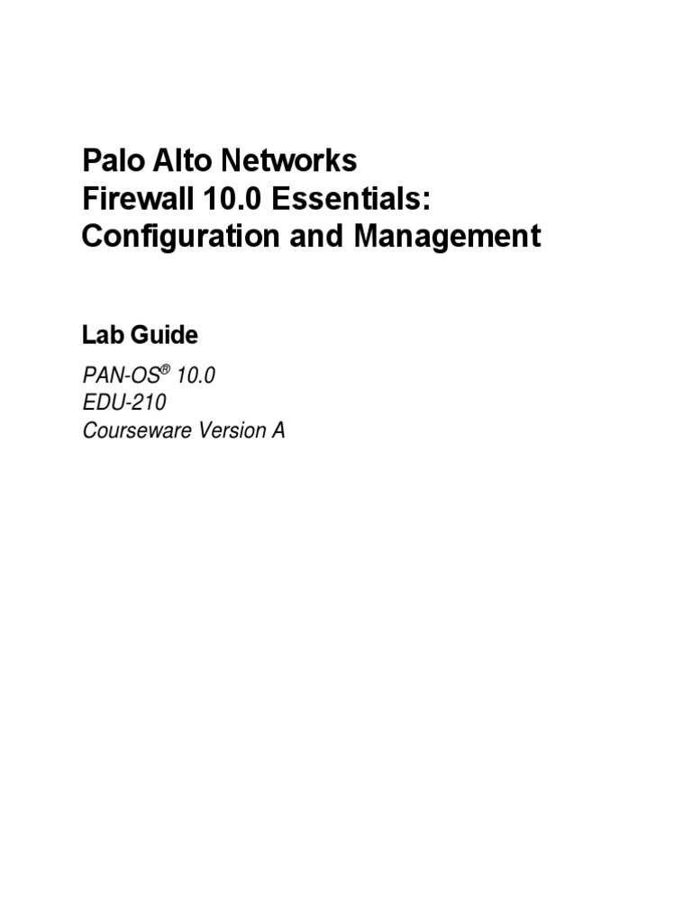 EDU-210-10.0a-Lab Guide-Final PDF | PDF | Denial Of Service Attack ...