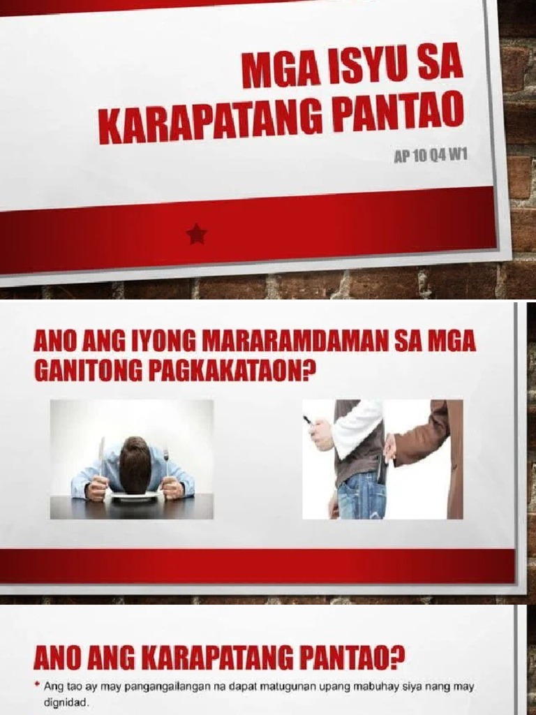 Mga Isyu Sa Karapatang Pantao | PDF