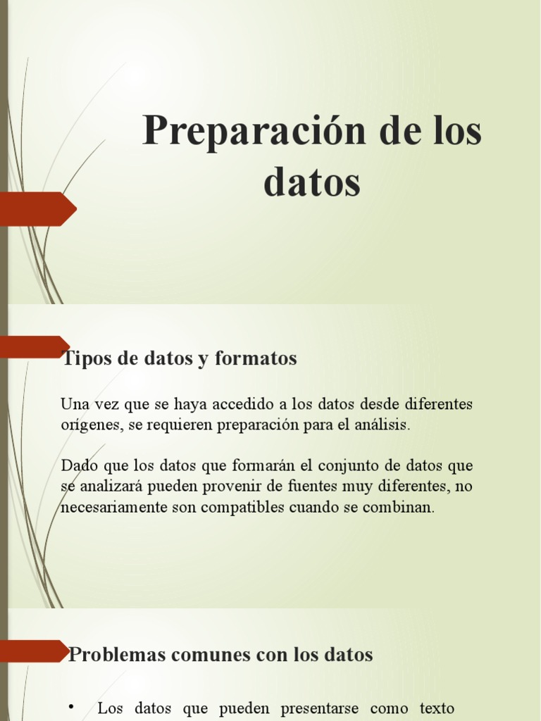 Preparación de los datos.pptx | PDF | Ciencias de la Computación ...