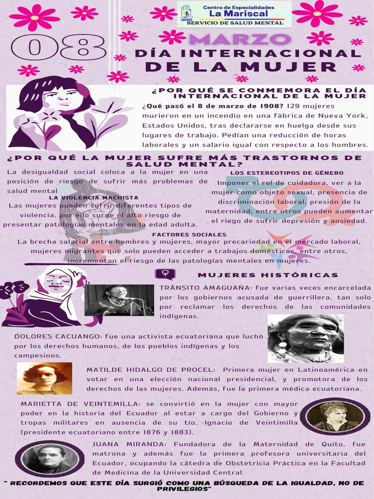 Día Internacional de La Mujer | PDF | Mujer | Ecuador